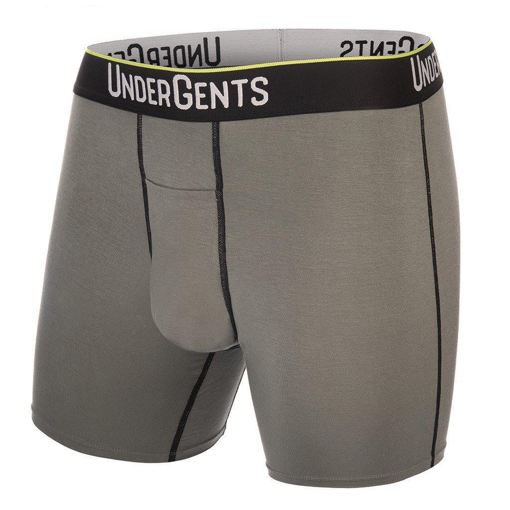 UnderGents 6" Men's Boxer Brief (With A Horizontal Fly Front For Quick
